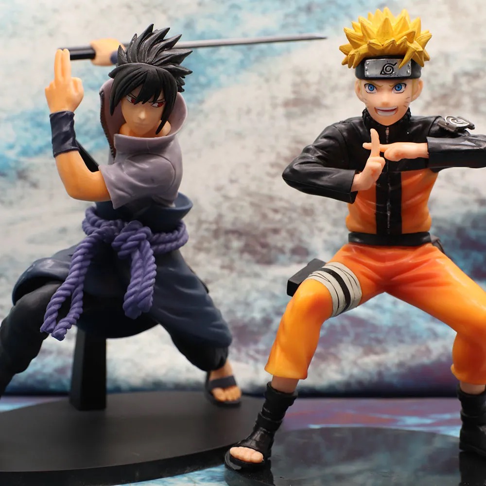 Naruto Shippuden 20th Anniversary Sasuke Uchiha Naruto Uzumaki Boxed ...