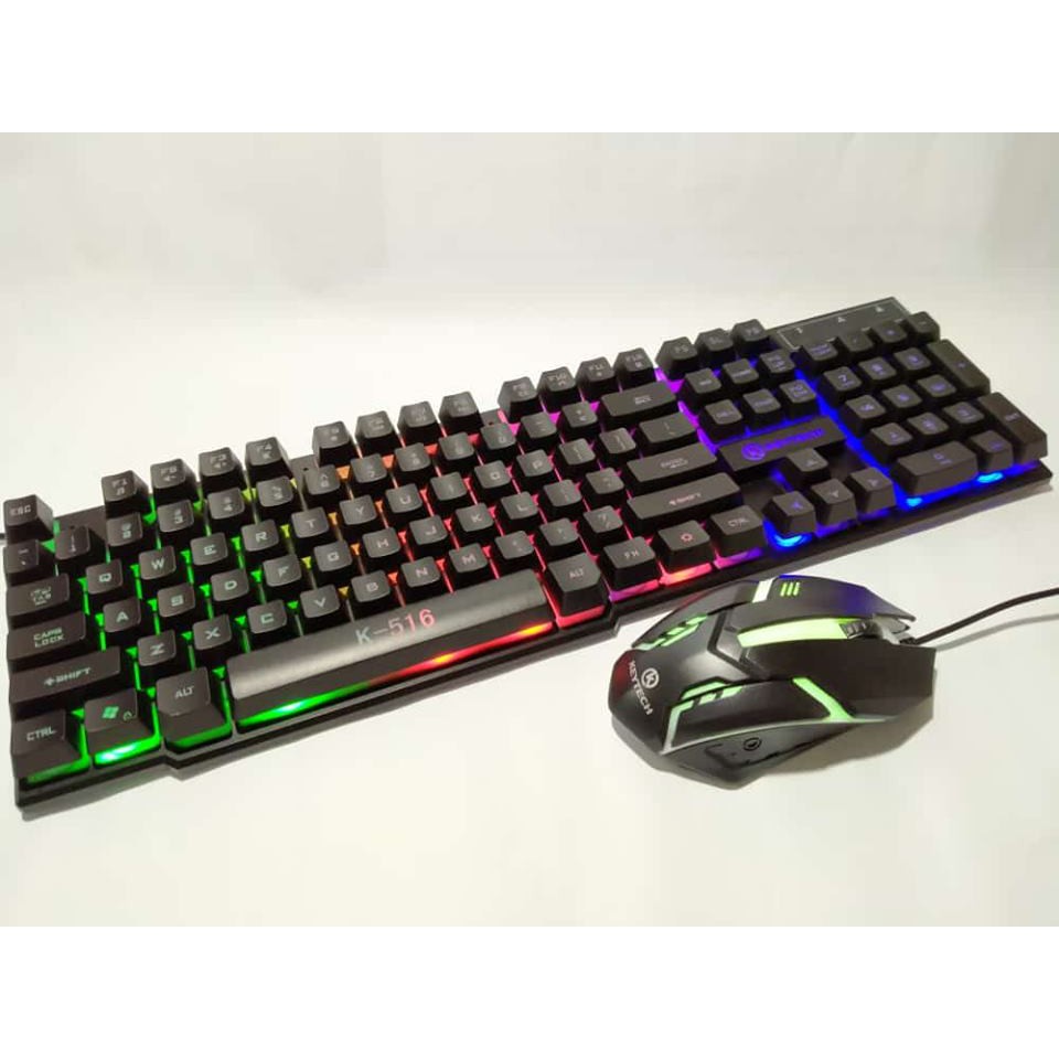 Bundle Keyboard And Mouse With Led Keytech K516 Shopee Philippines 