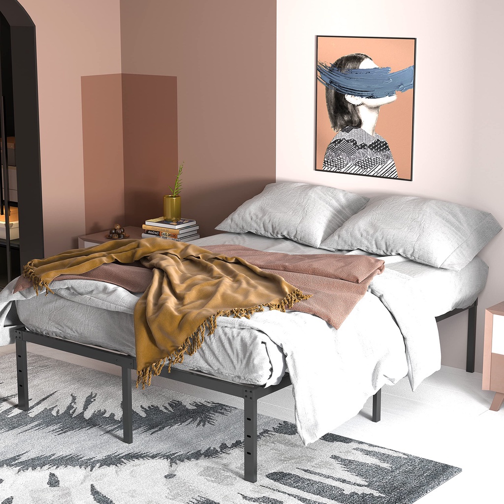 Stainless steel bed High load-bearing iron frame bed Heavy iron Single ...