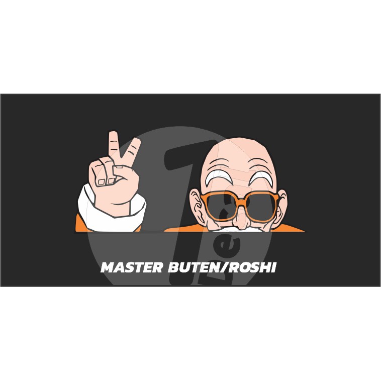 MASTER ROSHI/BUTEN STICKER DECAL | Shopee Philippines