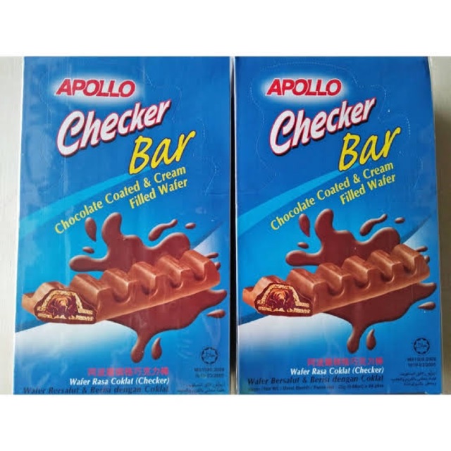 (BLUE) Apollo Checker Bar Chocolate Wafer 600g | Shopee Philippines