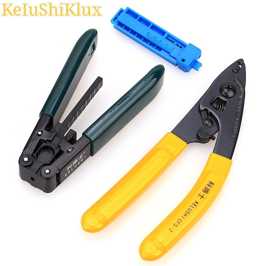 3 IN 1 FTTH Splice fiber optic tool kits Covered wire Fibre stripping ...
