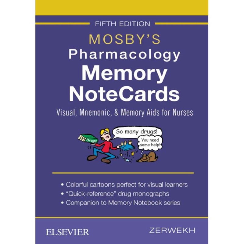 Mosby’s Pharmacology Memory Notecards Visual, Mnemonic, and Memory Aids ...