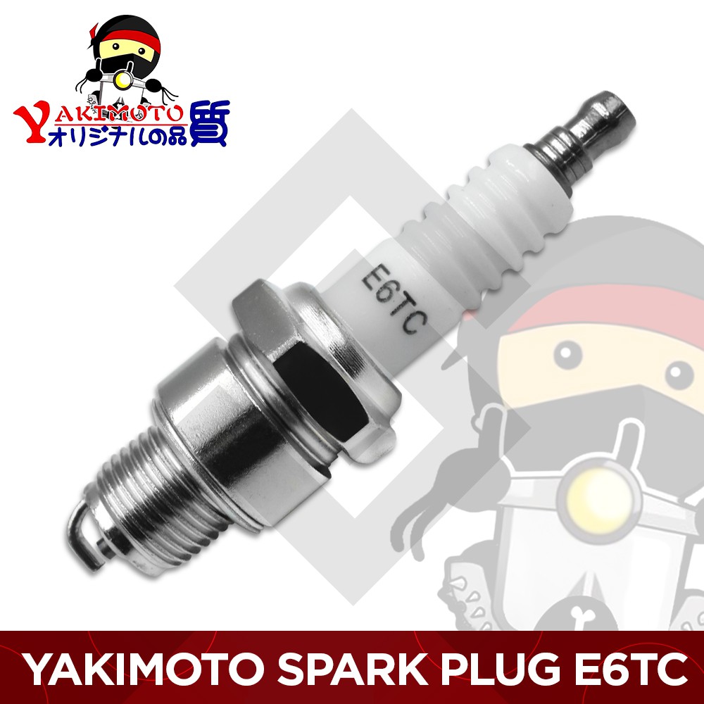 Yakimoto Spark Plug E6TC for RS100 (Short Thread) | Shopee Philippines