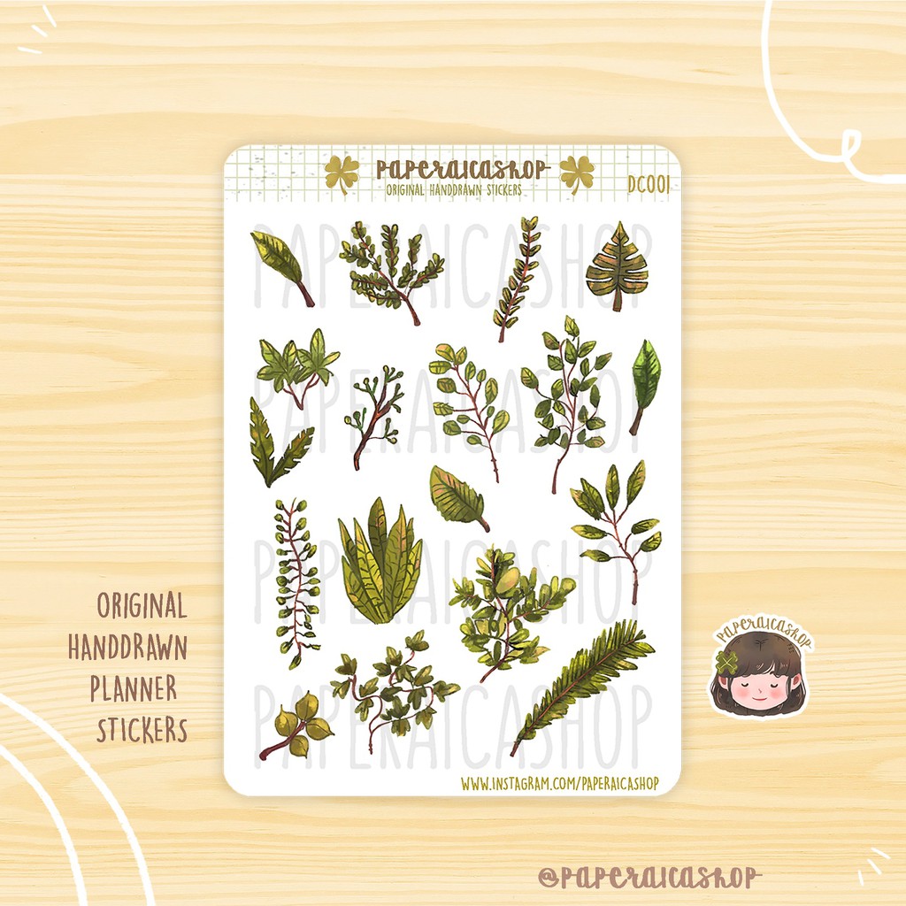 Greenery Stickers, Botanical Stickers, Nature Lover, Plantita Stickers ...
