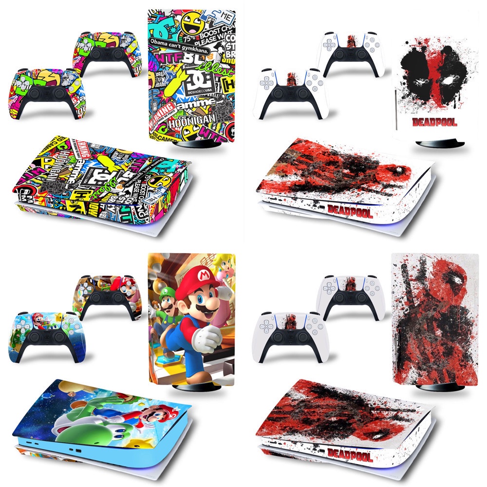 MAXZONE PS5 host film PS5 cartoon personality color film ps5 sticker ...