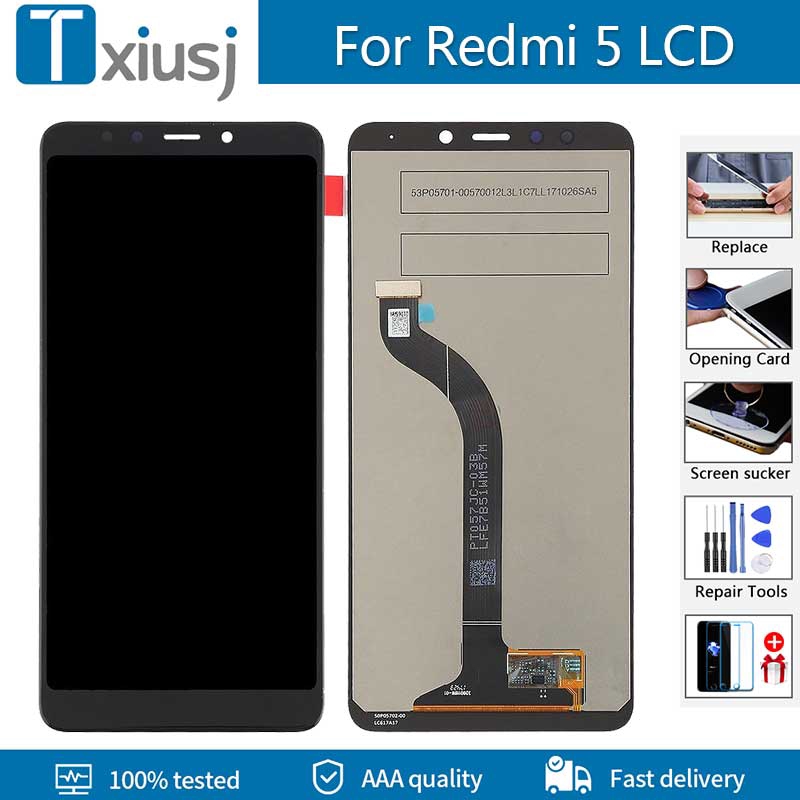 Original 5.7" For Xiaomi Redmi 5 LCD Display Touch Screen with Frame ...