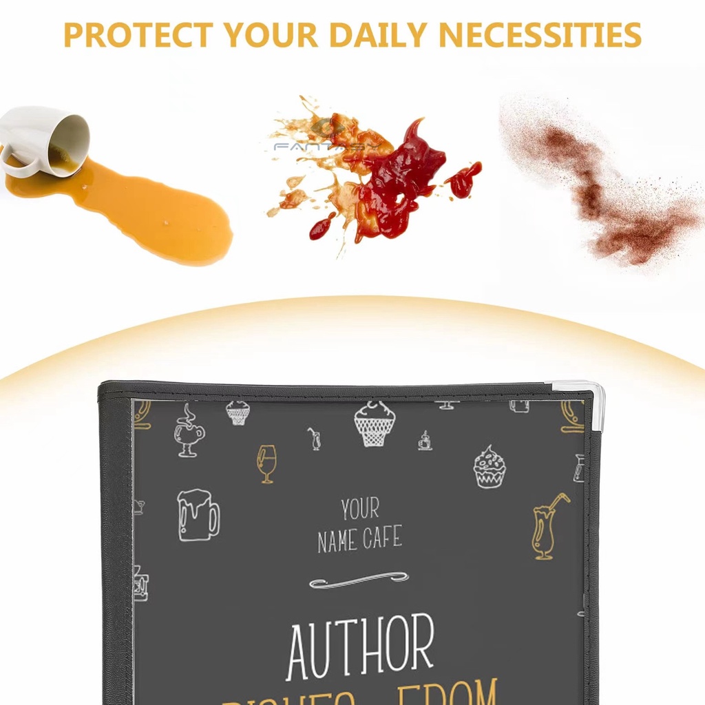 6 Pages 12 Faces A4 Transparent Menu Covers Restaurant Menu Folder Menu ...