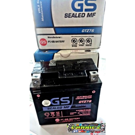 Original GS BATTERY GTZ7S 5L for Raider150 carb and Fi/CLICK 125Fi ...