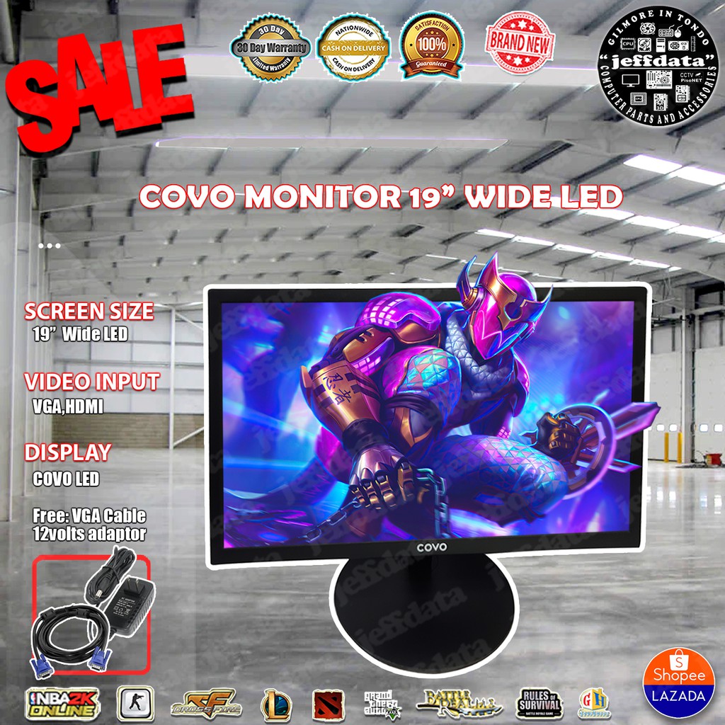 Monitor lcd led wide 19" viewpoint brand (17", 22" , 24" Square wide ...
