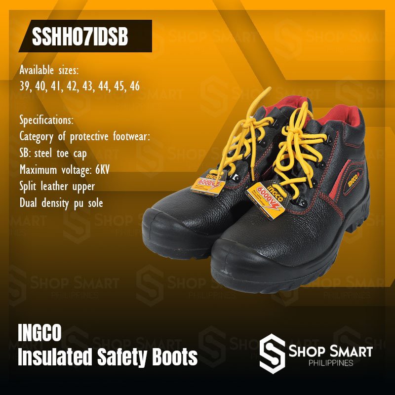 INGCO Insulated Safety Boots | Shopee Philippines