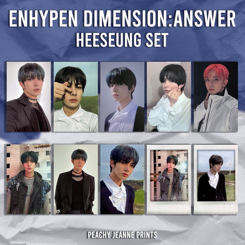 ENHYPEN DIMENSION: ANSWER PHOTOCARDS (MEMBER SET) presyo ₱100