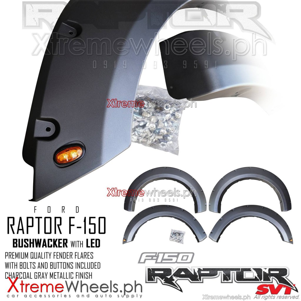 Ford Raptor F150 2019-2022 Fender Flare Bushwacker with Led ( F150 BUSH ...
