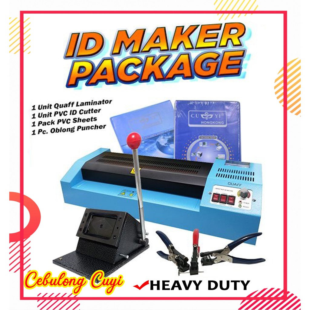 1 UNIT PVC ID MAKER PACKAGE SET (LAMINATOR/PVC DIE CUTTER/PUNCHER/PVC ...