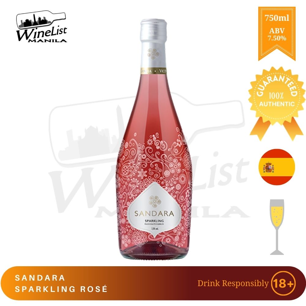Sandara Rose | Spain | Sparkling Rose Wine 750ml | Shopee Philippines