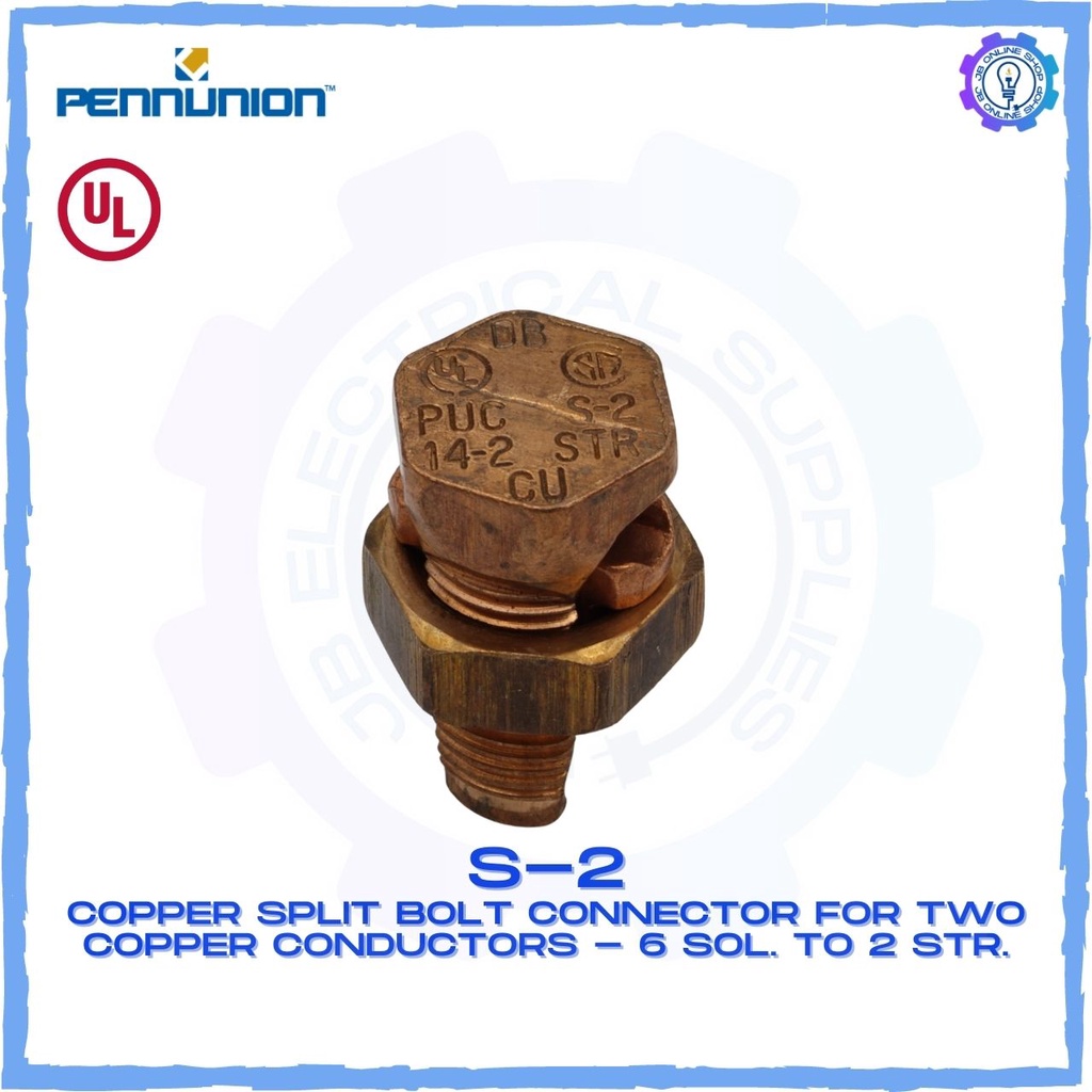 Copper Split Bolt Connector for Two Copper Conductors | Shopee Philippines