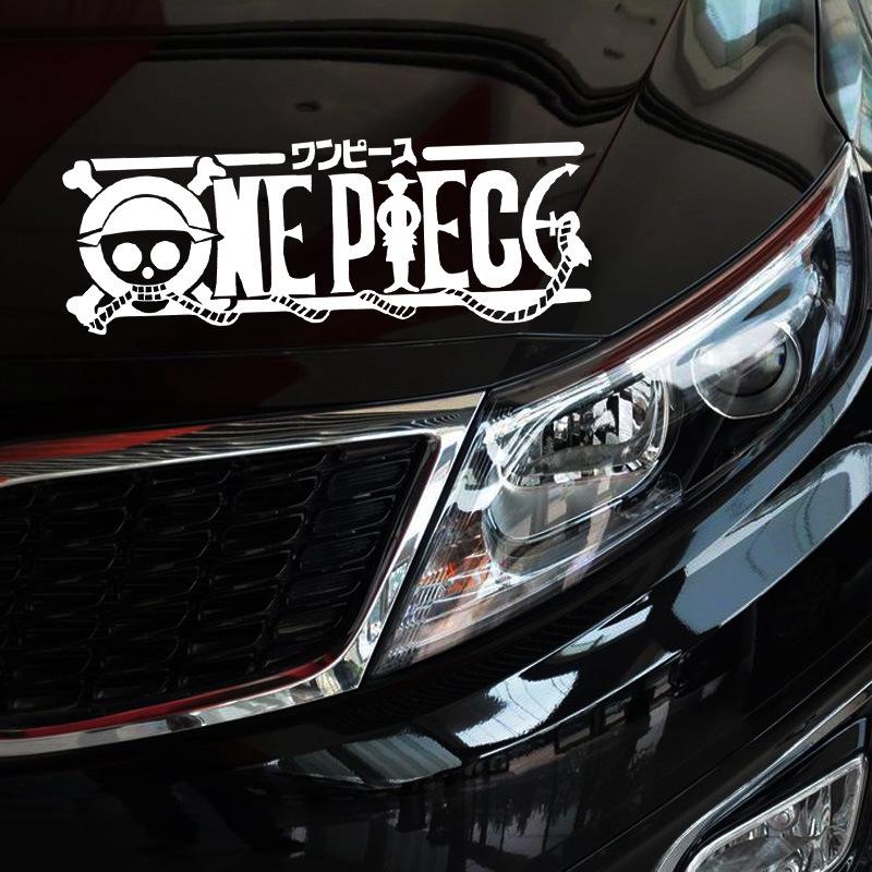 One Piece Luffy Car Stickers Motorcycle Stickers Reflective Car Eyebrow ...