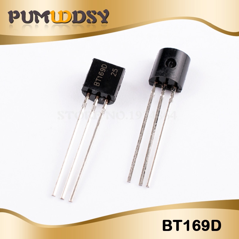50PCS/LOT BT169D BT169 TO-92 Triacs Thyristor SCR 400V 9A 3-Pin SPT new ...
