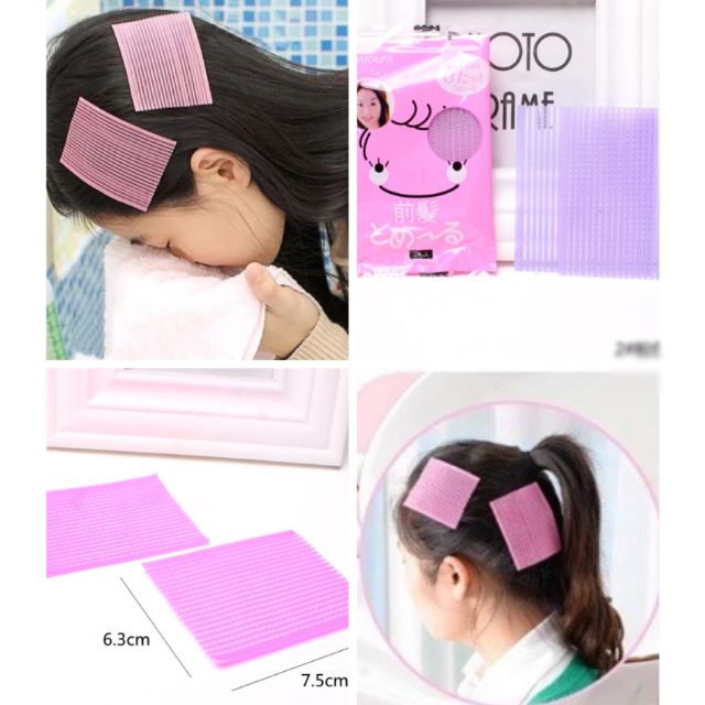 1pair Bangs magic paste posts hair sticker clip magic tape L02 | Shopee ...