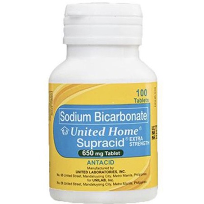 Sodium Bicarbonate Supracid 325mg (100 tabs) | Heartburn and acidity ...