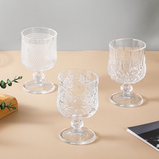 Delisoga Small embossed diamond wineglass whisky glass juice cup (1pc ...