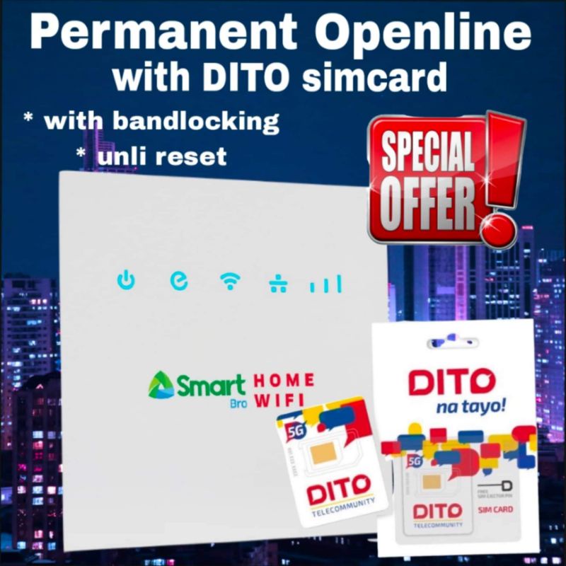 OPENLINE Smart Home wifi (r051) with DITO simcard presyo ₱1,040