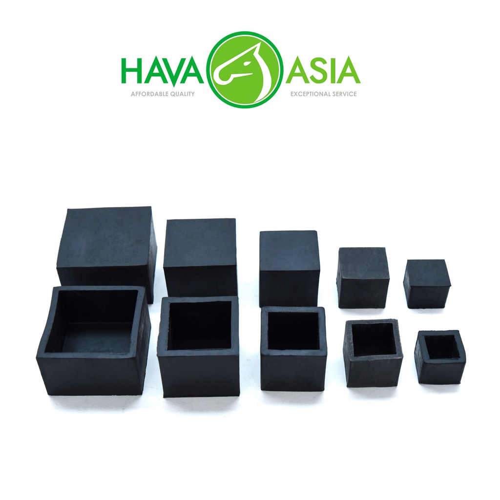 HavaAsia Rubber Footings Square Type 4 Pcs. (Code: Rubber Footing ...