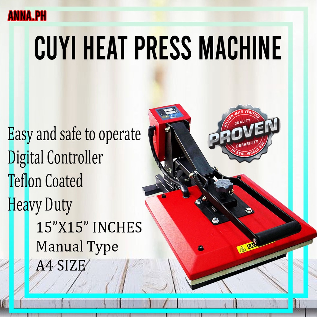 CUYI Heavy Duty Heat Press Machine A4 | Shopee Philippines