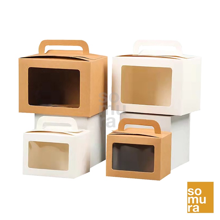 Cake Pastry Gift Packaging Box with Transparent PVC Window (SSC887 ...