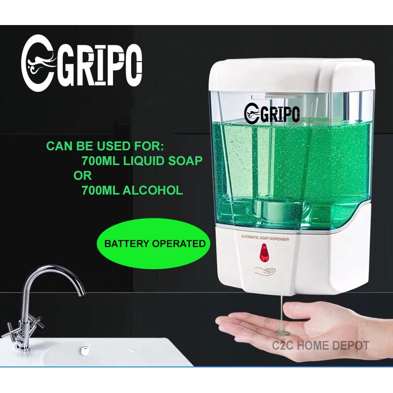 GRIPO High quality automatic liquid soap/alcohol disinfectant dispenser ...
