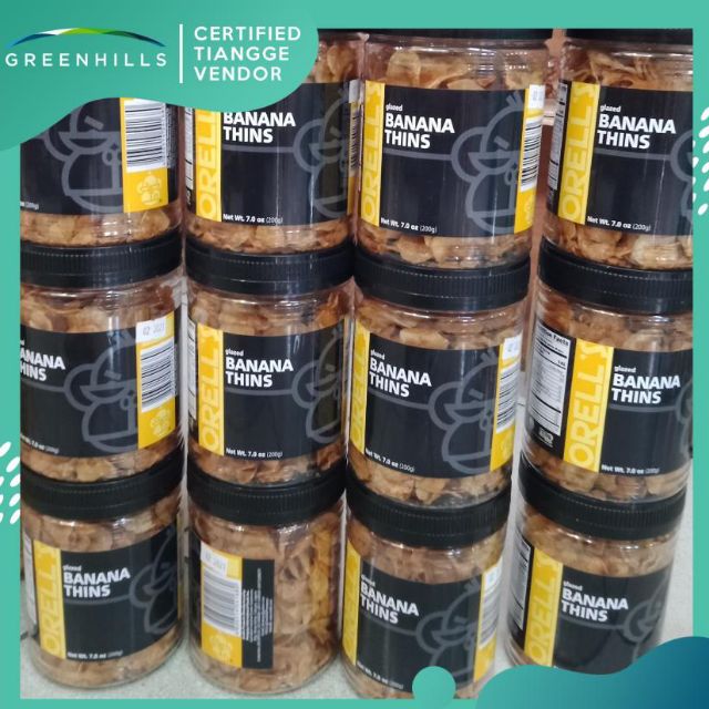 Orell's Banana Thins (Jar) | Shopee Philippines