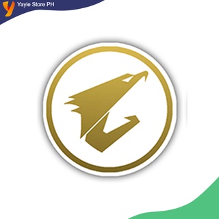 Aorus Gigabyte logo vinyl sticker for computer case fan | Shopee ...