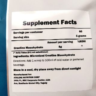 Athlene ACTIVE Creatine Monohydrate | Shopee Philippines