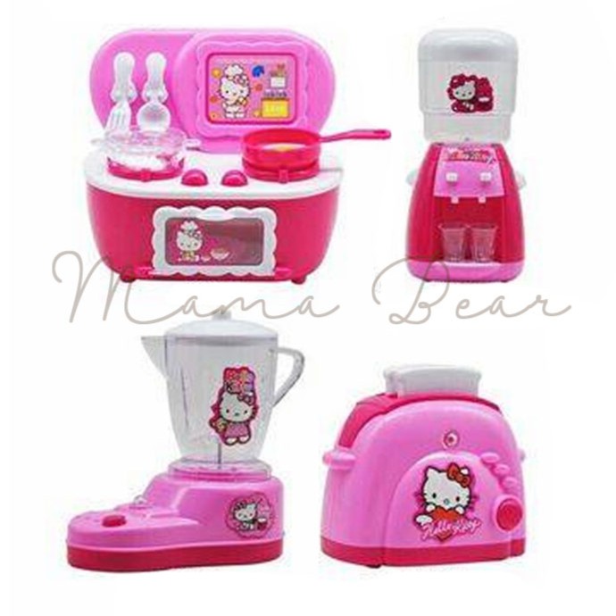 Hello Kitty Kitchen Toy Play Set Kids Toys Battery Operated | Shopee ...