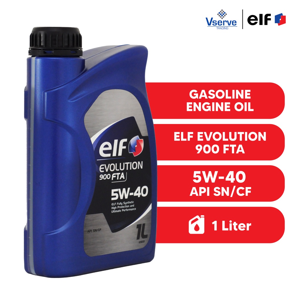 Elf Evolution 900 FTA 5W-40 1L Synthetic Gasoline Engine Oil for High ...