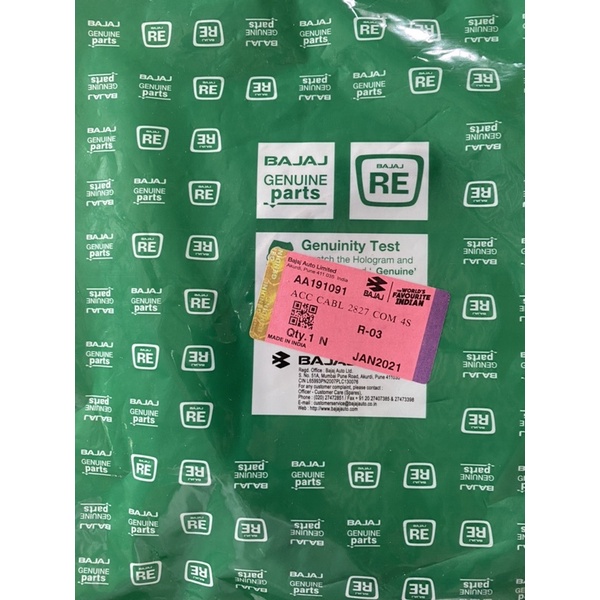 Bajaj RE Genuine Cable Accelerator (Carb) | Shopee Philippines