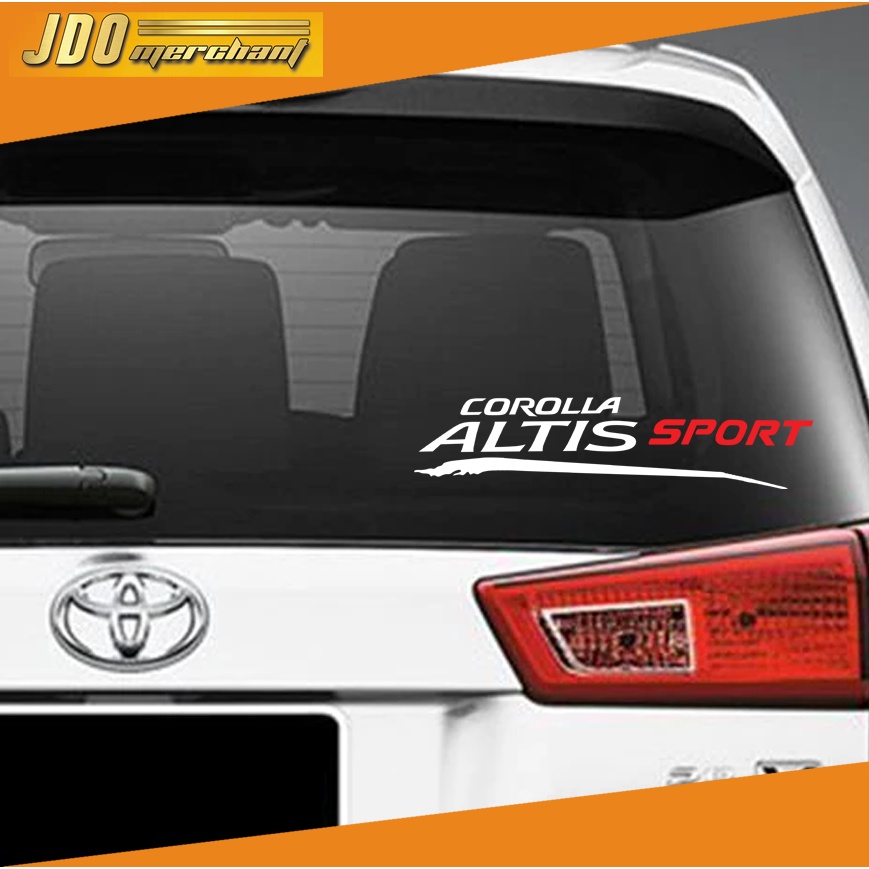 Toyota Corolla Altis Sport Sticker For Rear Windshield 1pc | Shopee ...