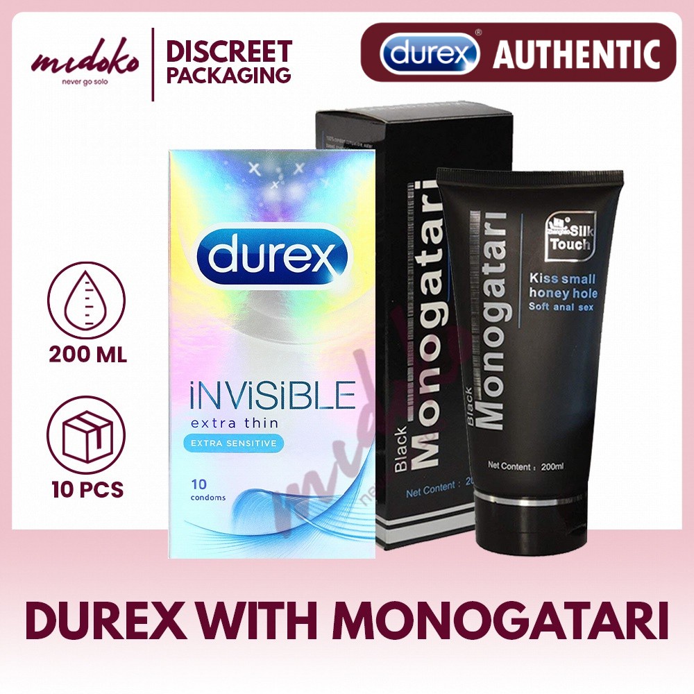 Durex Invisible Extra Thin, Extra Sensitive Condoms 10s w/ Monogatari ...