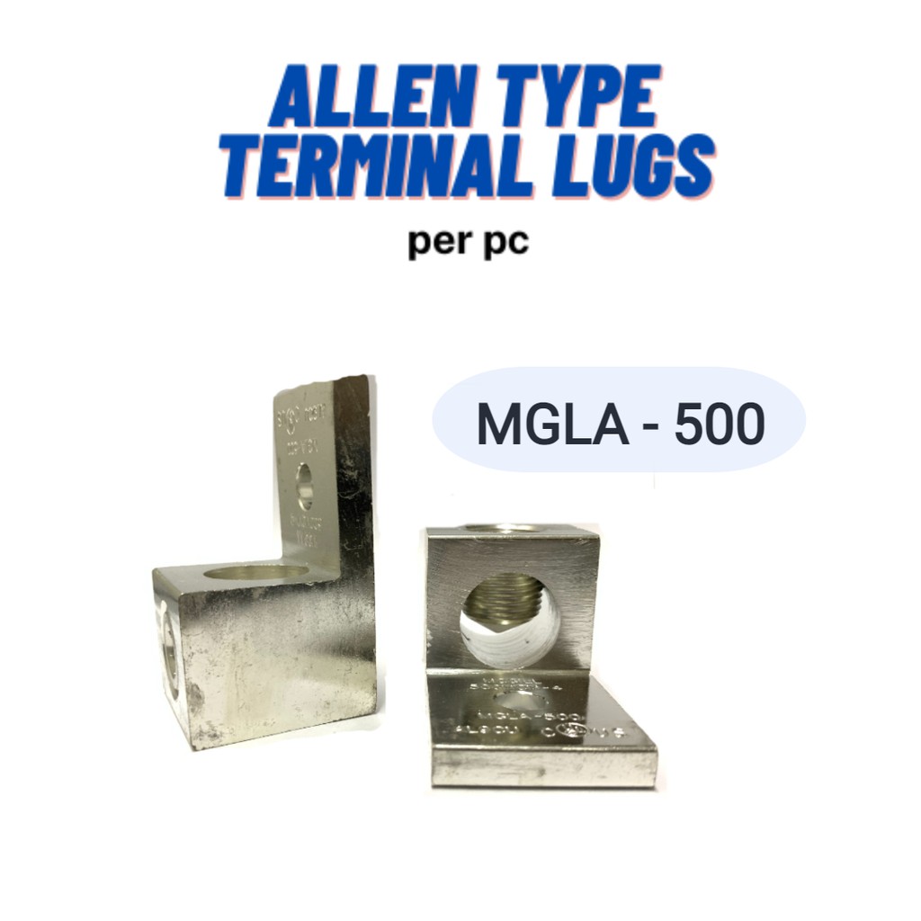 Mechanical Lugs, Allen Type Terminal Lugs MGLA-500 (one hole) | Shopee ...
