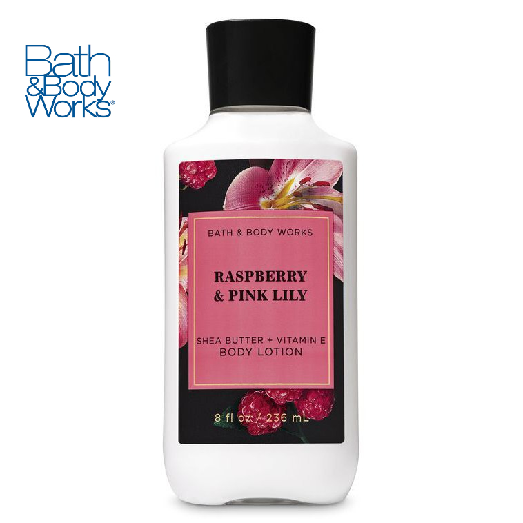 Bath & Body Works Raspberry & Pink Lily Body Lotion 236 ML | Shopee ...