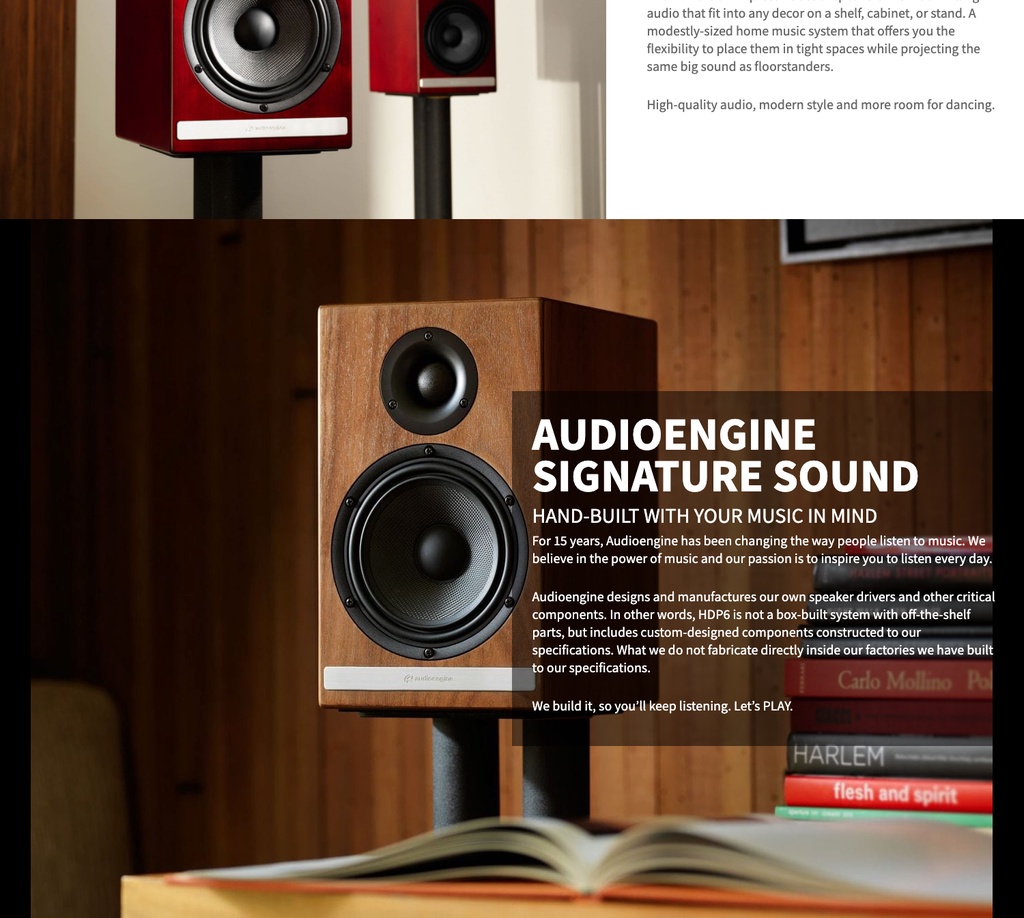 Audioengine HDP6 Passive Bookshelf Speaker - Walnut | Shopee Philippines