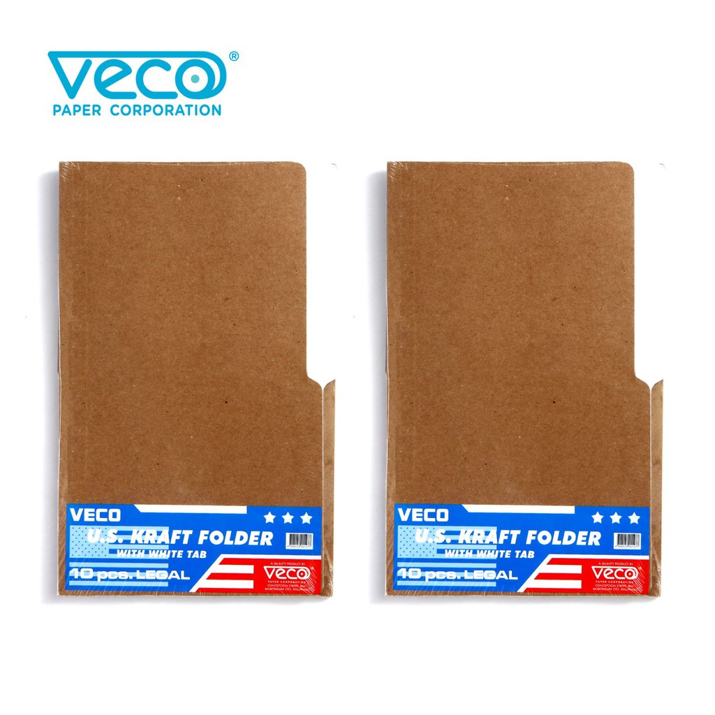 Veco Kraft Folder 14pts with white tab (20pcs) | Shopee Philippines