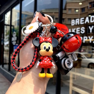 MICKEY MOUSE AND MINNIE MOUSE KEYCHAIN / KEYRING / KEYHOLDER WITH ...