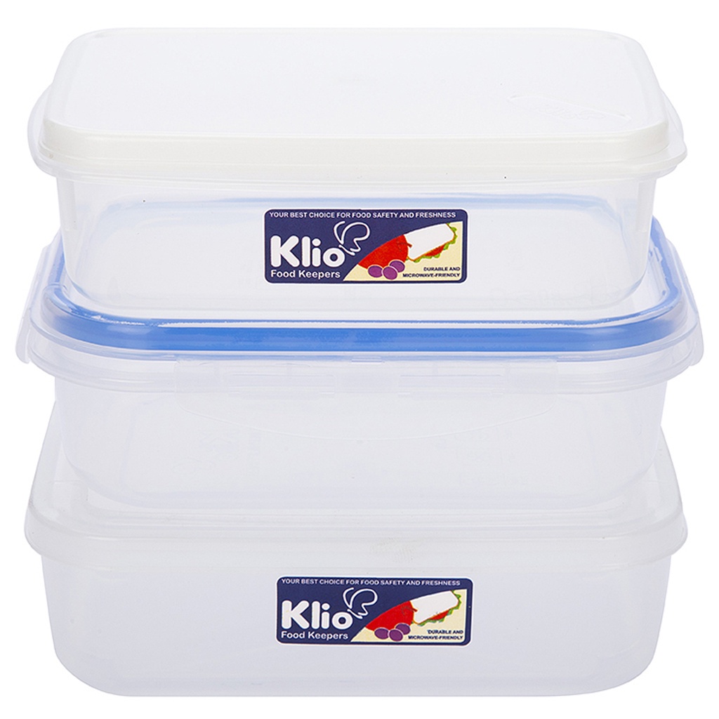 3Pc Food Keeper Set Rectangle (Food Keeper S, Lack Series 250 Ml ...