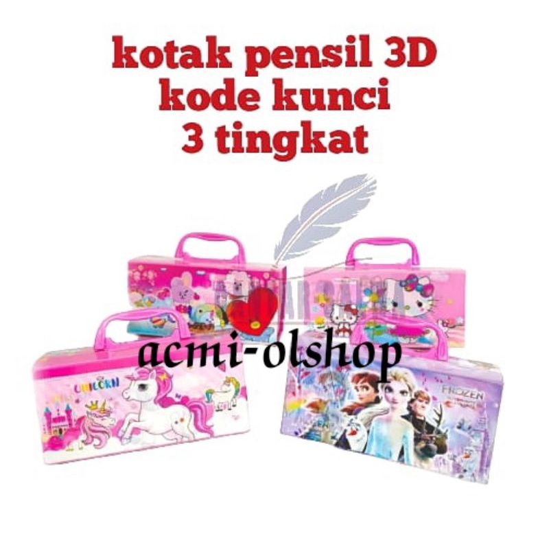 3d Pencil Box / Automatic Pencil Box / Pencil Box Code | Shopee Philippines