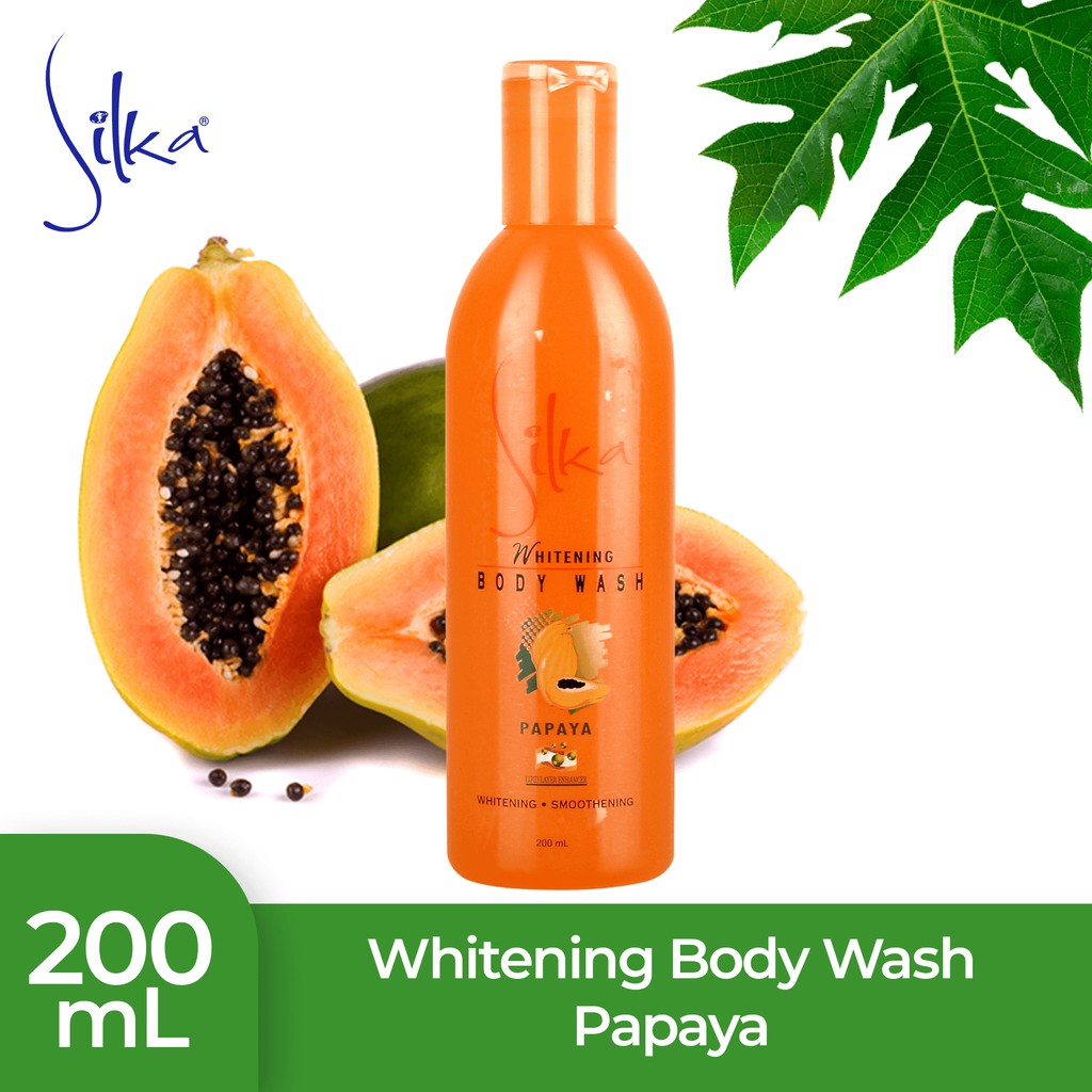 Silka Papaya Whitening Body Wash (Regular) 200ml | Shopee Philippines