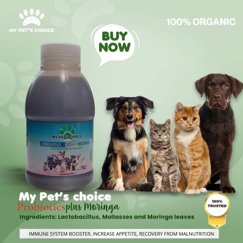 MY PET'S FUEL-UP PROBIOTICS PLUS MORINGA 500ML(DOG AND CAT VITAMINS ...