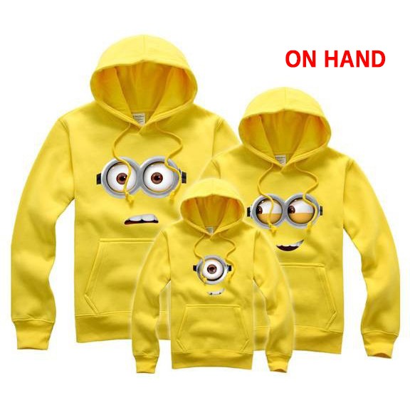 Minions Hoodie Jacket Despicable Me Hoodie YELLOW Per Piece | Shopee ...