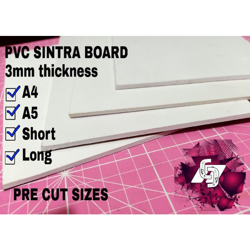 PVC SINTRA BOARD PRE CUT SIZES | Shopee Philippines
