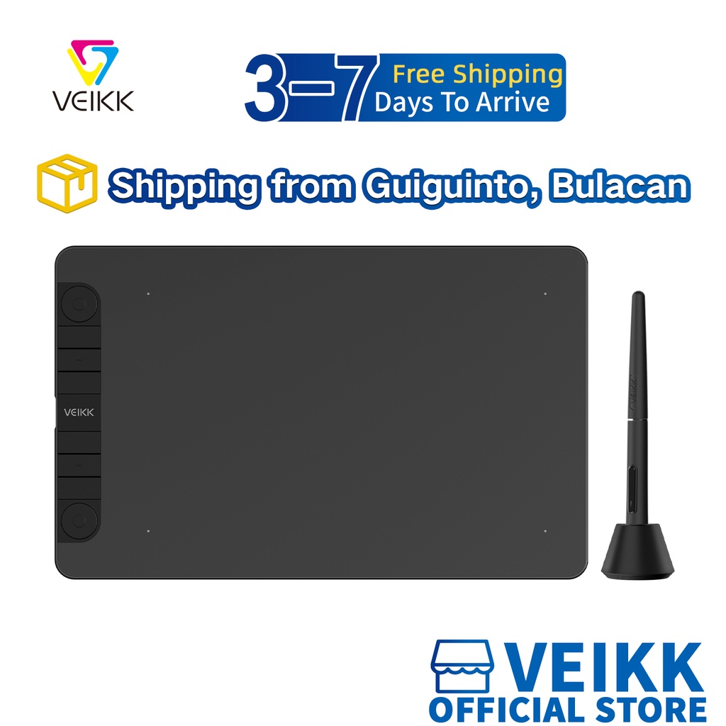 VEIKK VK1060PRO Graphic Tablets Digital Pen Tablet Phone Drawing Tablet ...
